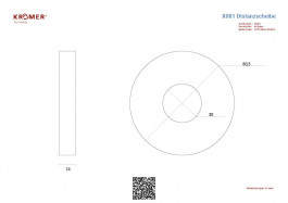 Distanzscheibe 14 mm